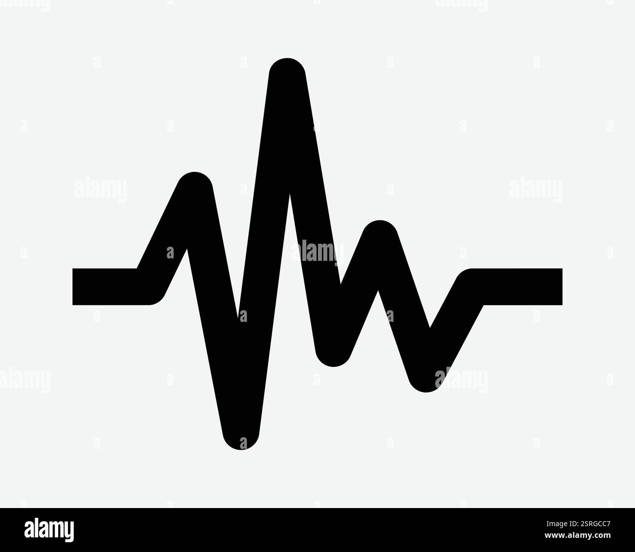 Earthquake Line Graph Heart Beat Heartbeat Tremmor Wave Outline Scan ...