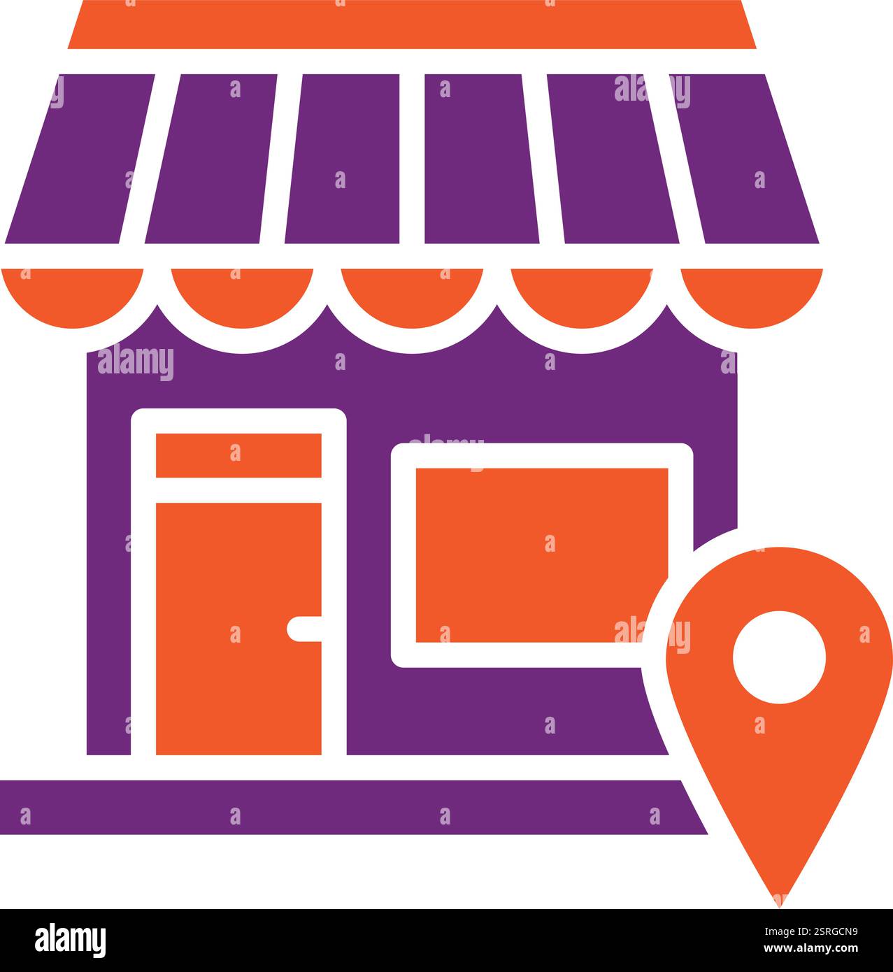 Colorful icon store location Cut Out Stock Images & Pictures - Alamy