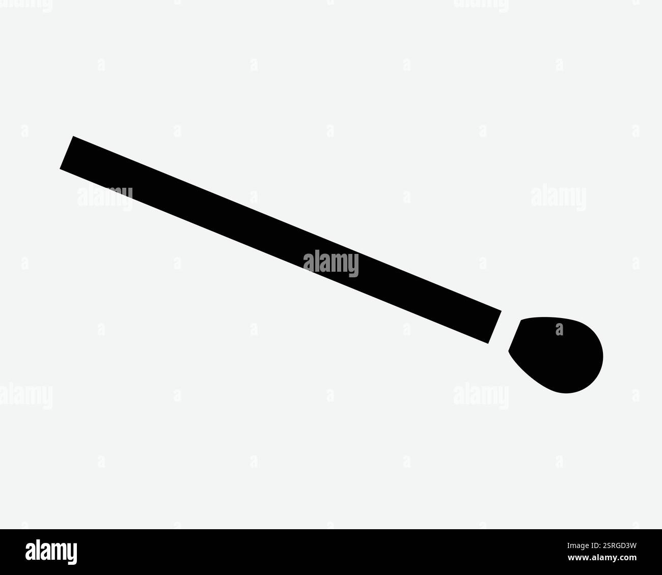 Black matchstick icon Black and White Stock Photos & Images - Alamy