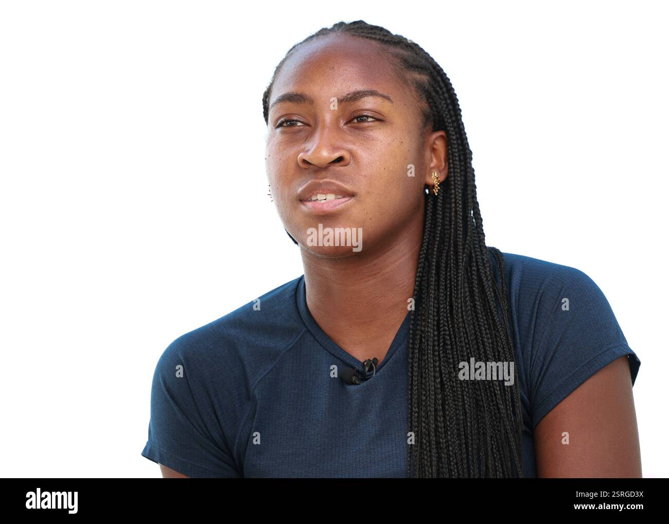 Dubai, UAE, 16th. Feb, 2025. US tennis player Coco Gauf at the Dubai ...
