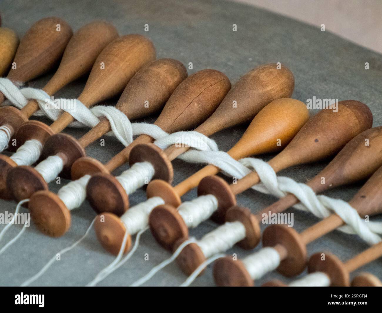 Wooden spindles hi-res stock photography and images - Alamy