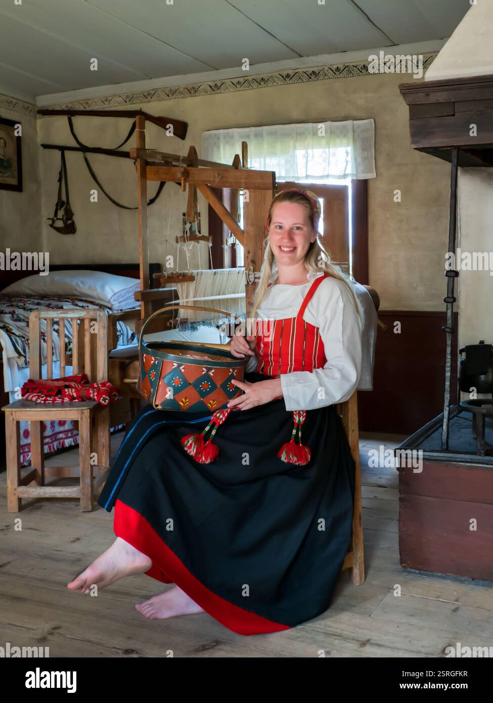 Stockholm, Sweden - July 2019: Open-air museum of Swedish history. A ...