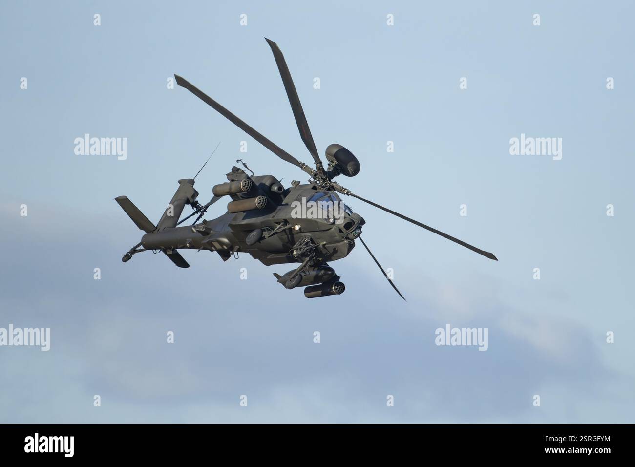 Agusta Westland AH-64 Apache helicopter aircraft in British Army air ...