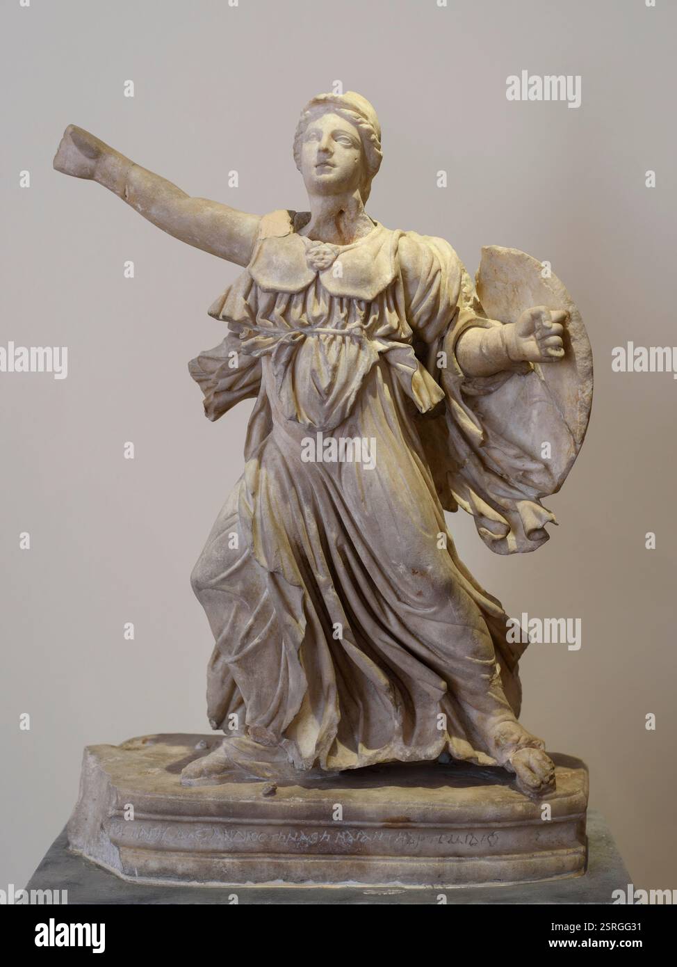 Athens. Greece. Statuette of Athena, 3rd C A.D. National Archaeological ...