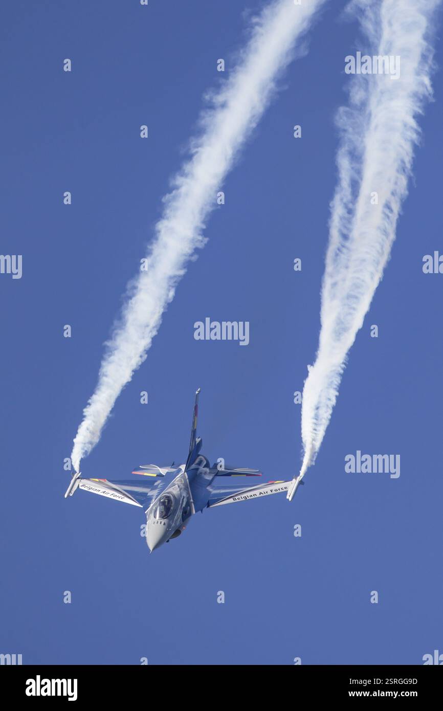 General Dynamics F-16 Fighting Falcon aircraft in Belgium air force ...