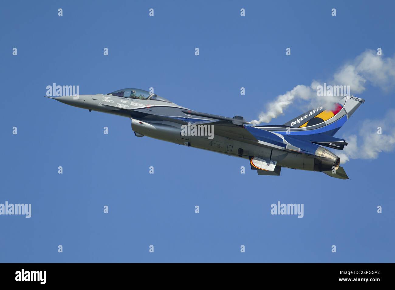 General Dynamics F-16 Fighting Falcon aircraft in Belgium air force ...