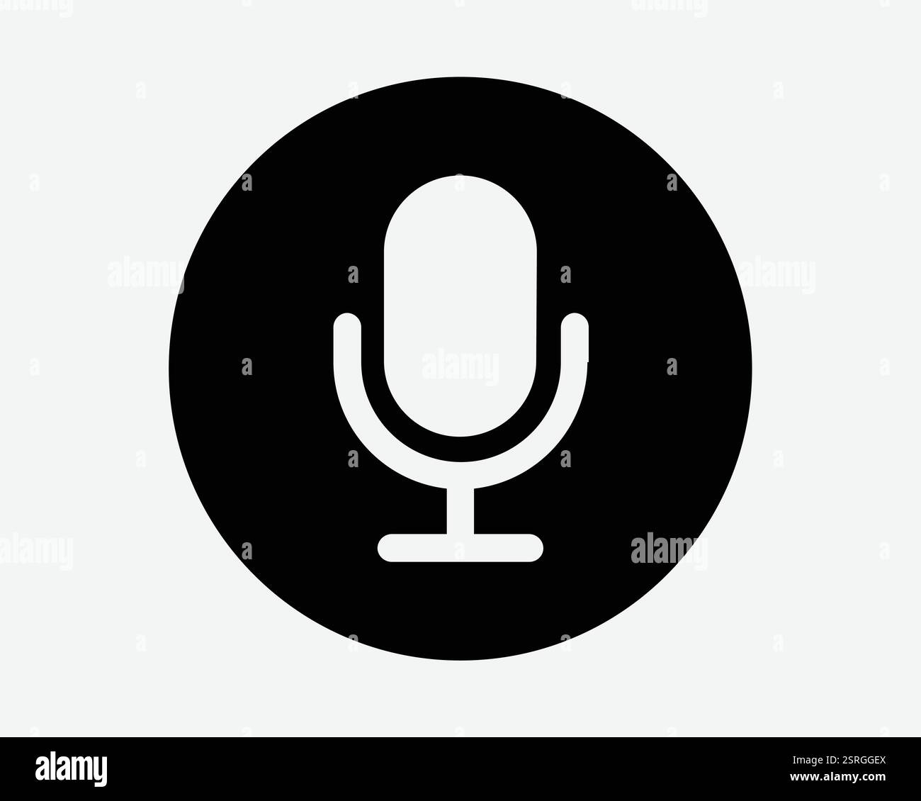 Microphone Mic Mike Podcast Round Button Record Recording Studio ...