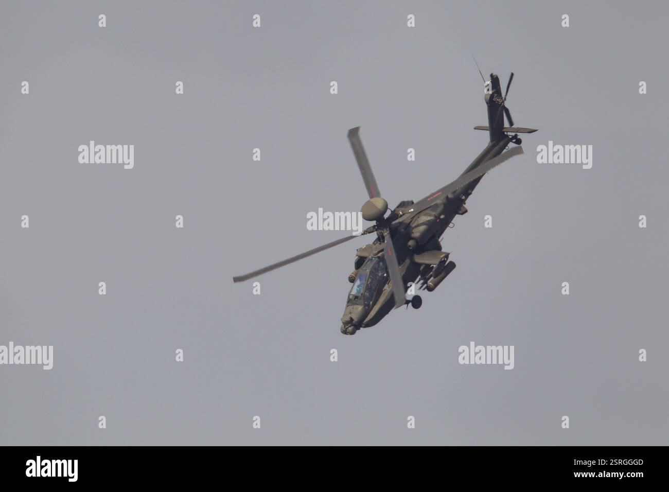 Agusta Westland AH-64 Apache helicopter aircraft in British Army air ...