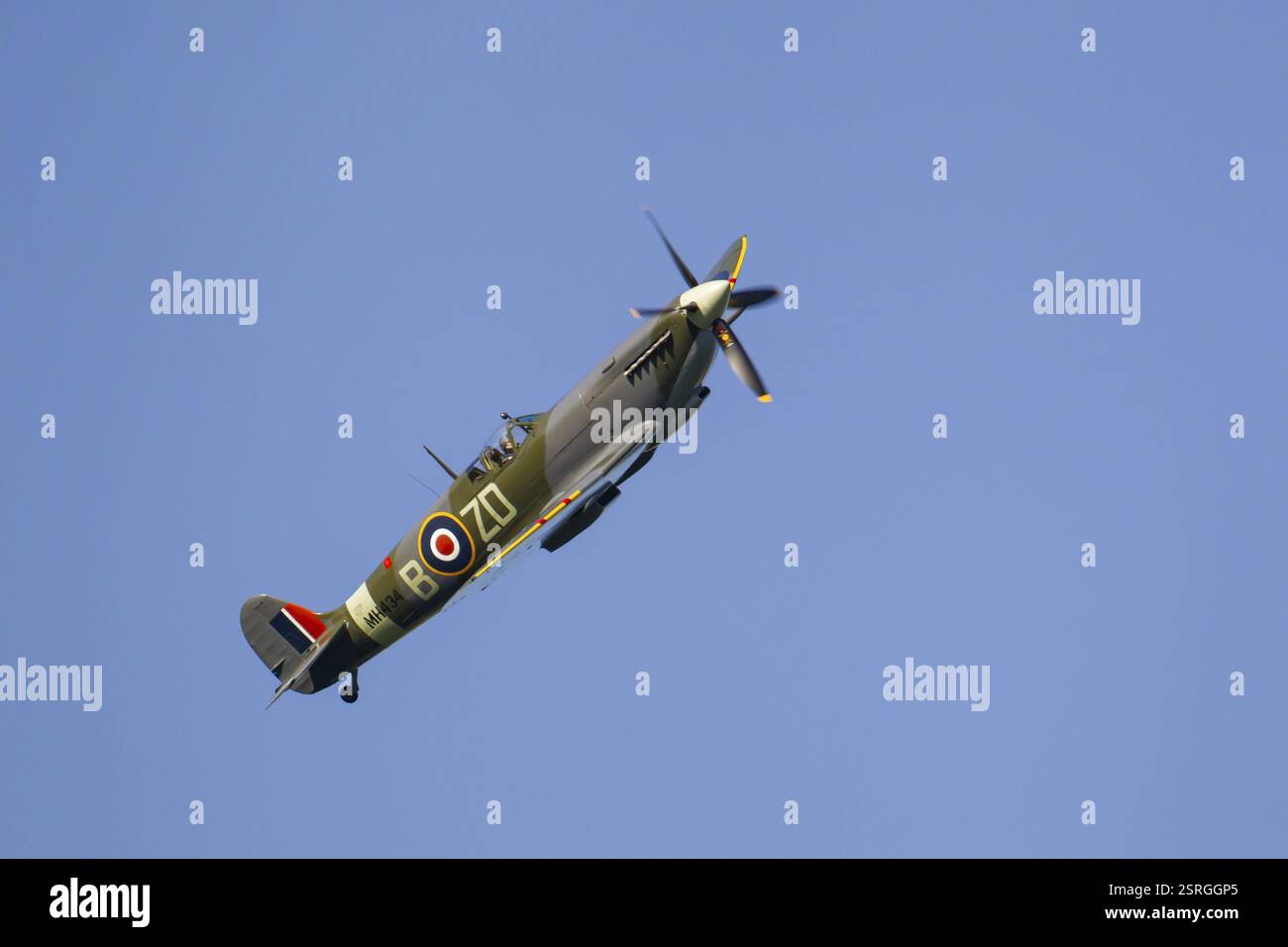 Supermarine Spitfire warbird aircraft in RAF Royal air force colours ...