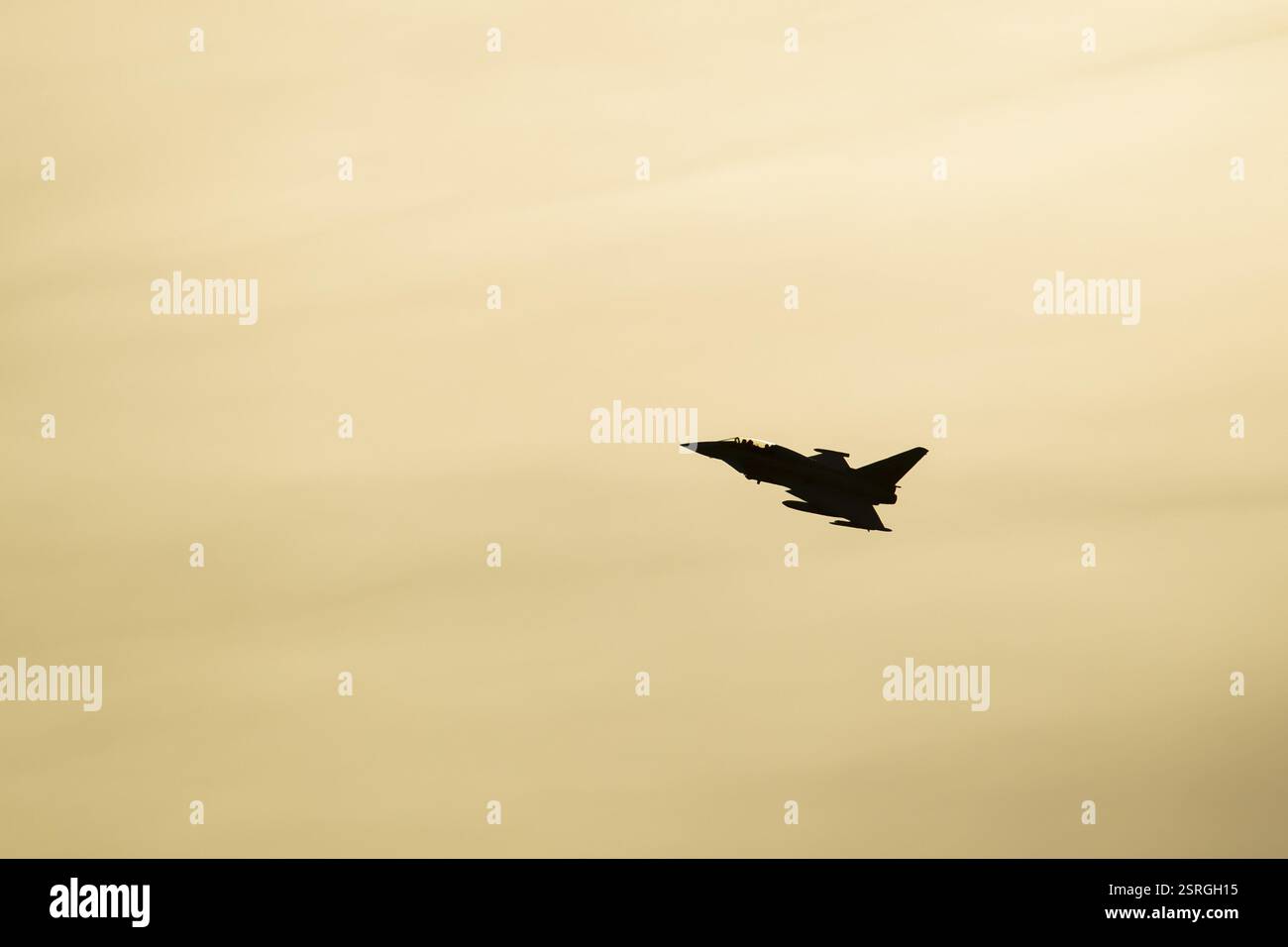 Eurofighter Typhoon silhouette of an aircraft in RAF Royal air force ...