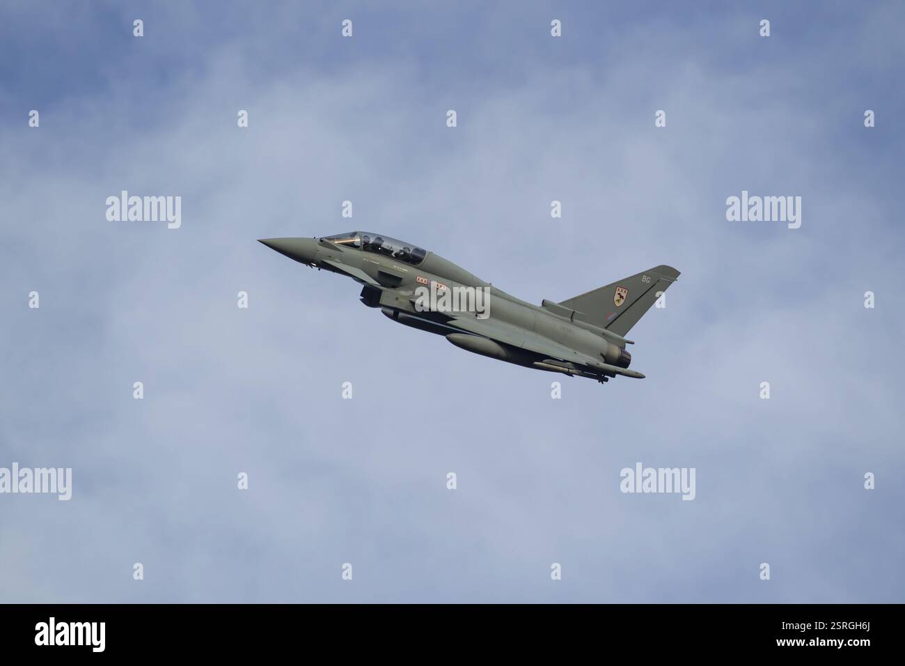 Eurofighter Typhoon aircraft in RAF Royal air force colours flying ...