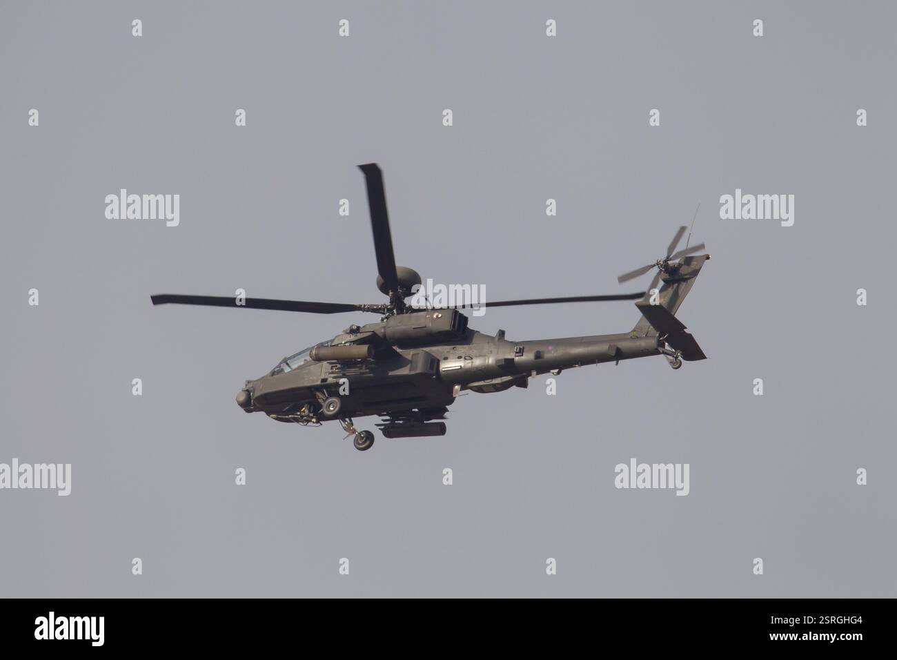 Agusta Westland AH-64 Apache helicopter aircraft in British Army air ...