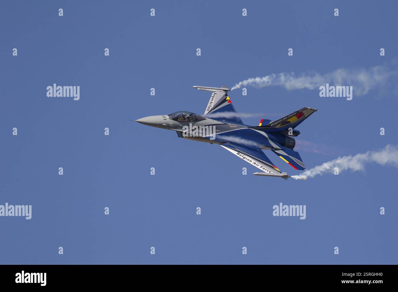 General Dynamics F-16 Fighting Falcon aircraft in Belgium air force ...