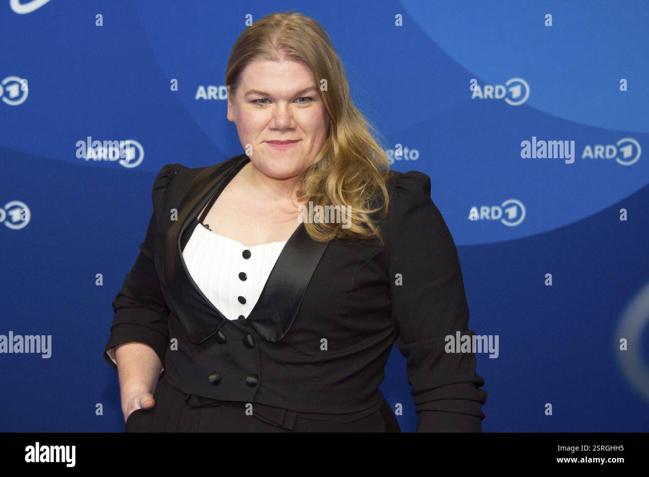 Gisa Flake, ARD BLUE HOUR 2025, Photo Call, Hotel Telegraphenamt, Berlin, 14.02.2025 Stock Photo ...