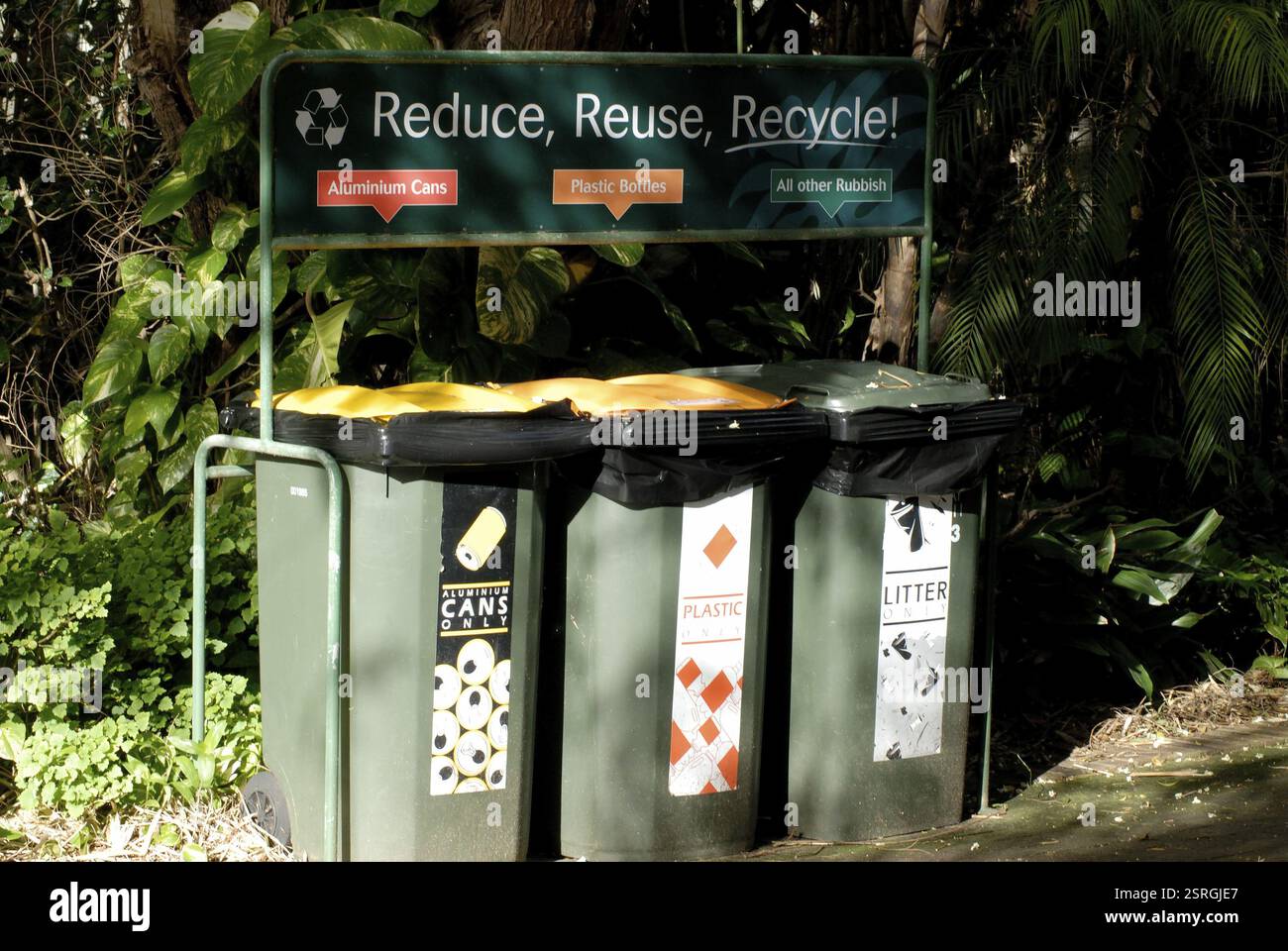 Segregated garbage cans, Perth, Australia, Oceania Stock Photo - Alamy
