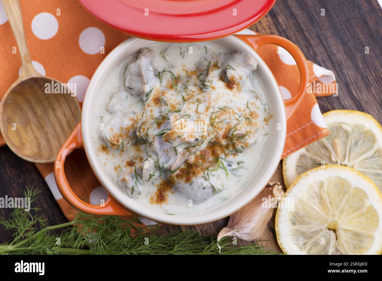 Turkish traditional tripe soup, iskembe corbasi and offal soup Stock ...
