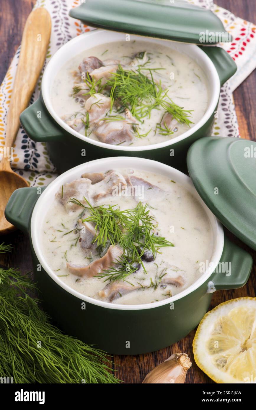 Turkish traditional tripe soup, iskembe corbasi and offal soup Stock ...