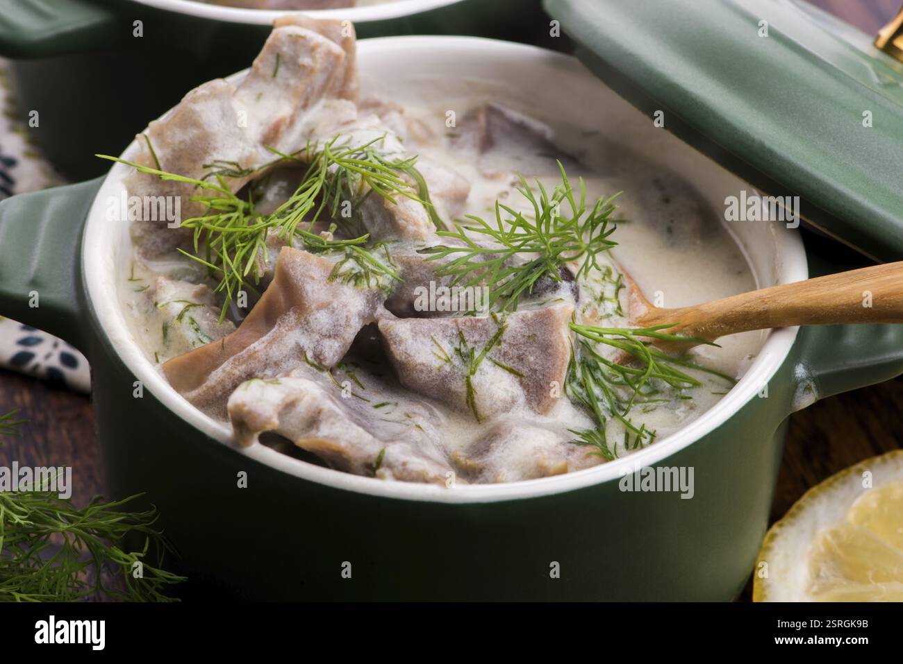Turkish traditional tripe soup, iskembe corbasi and offal soup Stock ...
