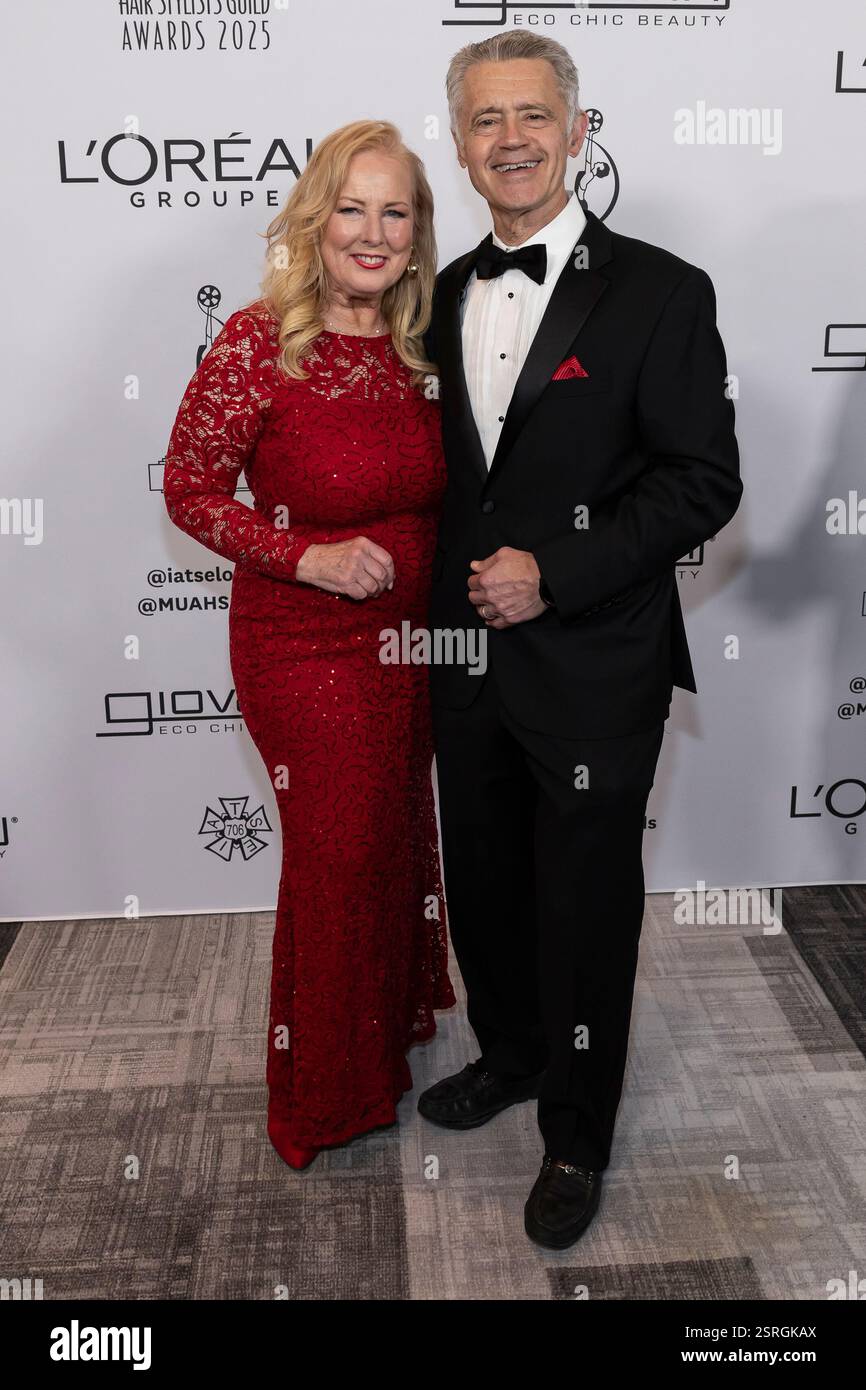 Los Angeles, USA. 15th Feb, 2025. Karen Ballou and guest attend the ...