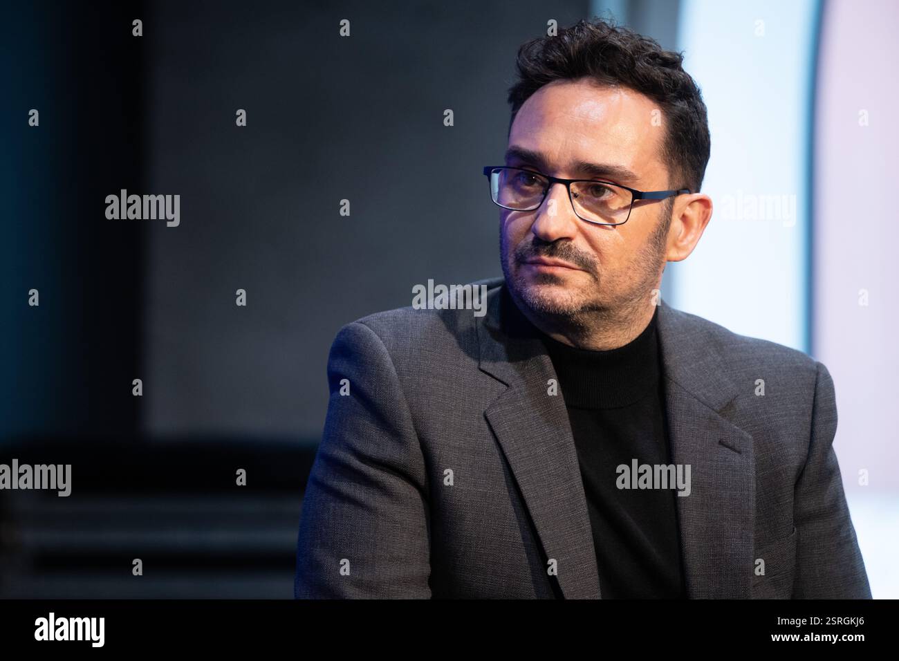 Berlin, Germany. 16th Feb, 2025. Juan Antonio Bayona, director, takes ...