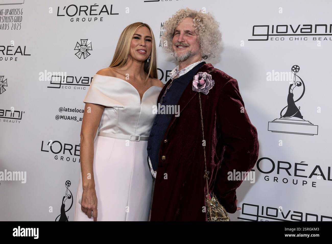 Los Angeles, USA. 15th Feb, 2025. Stephanie Hobgood-Lockwood and Marc ...