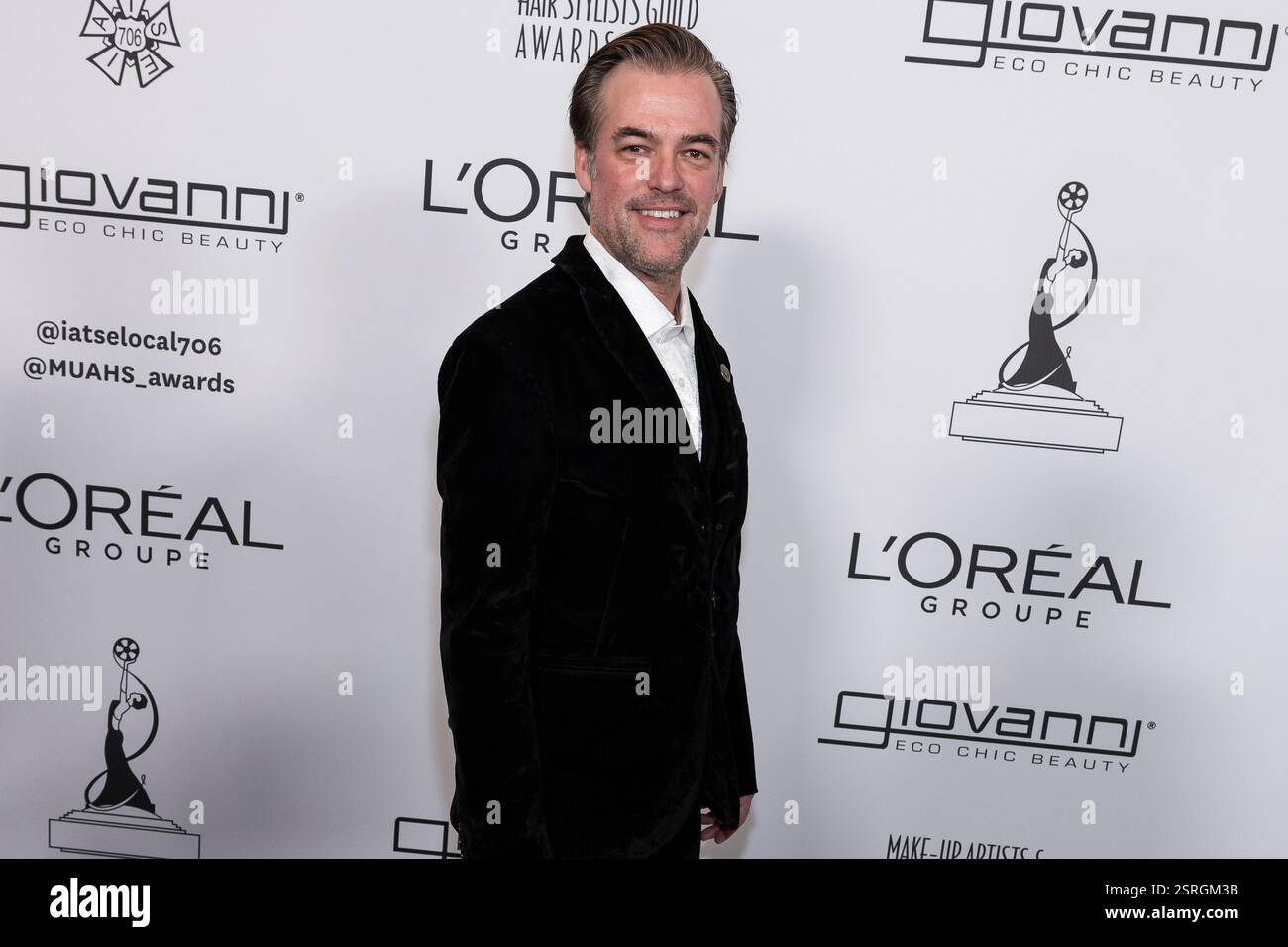 Michael Harvey attends the arrivals of the 12th Annual MUAHS Awards at ...