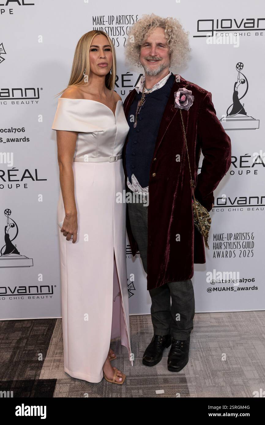 Los Angeles, USA. 15th Feb, 2025. Stephanie Hobgood-Lockwood and Marc ...