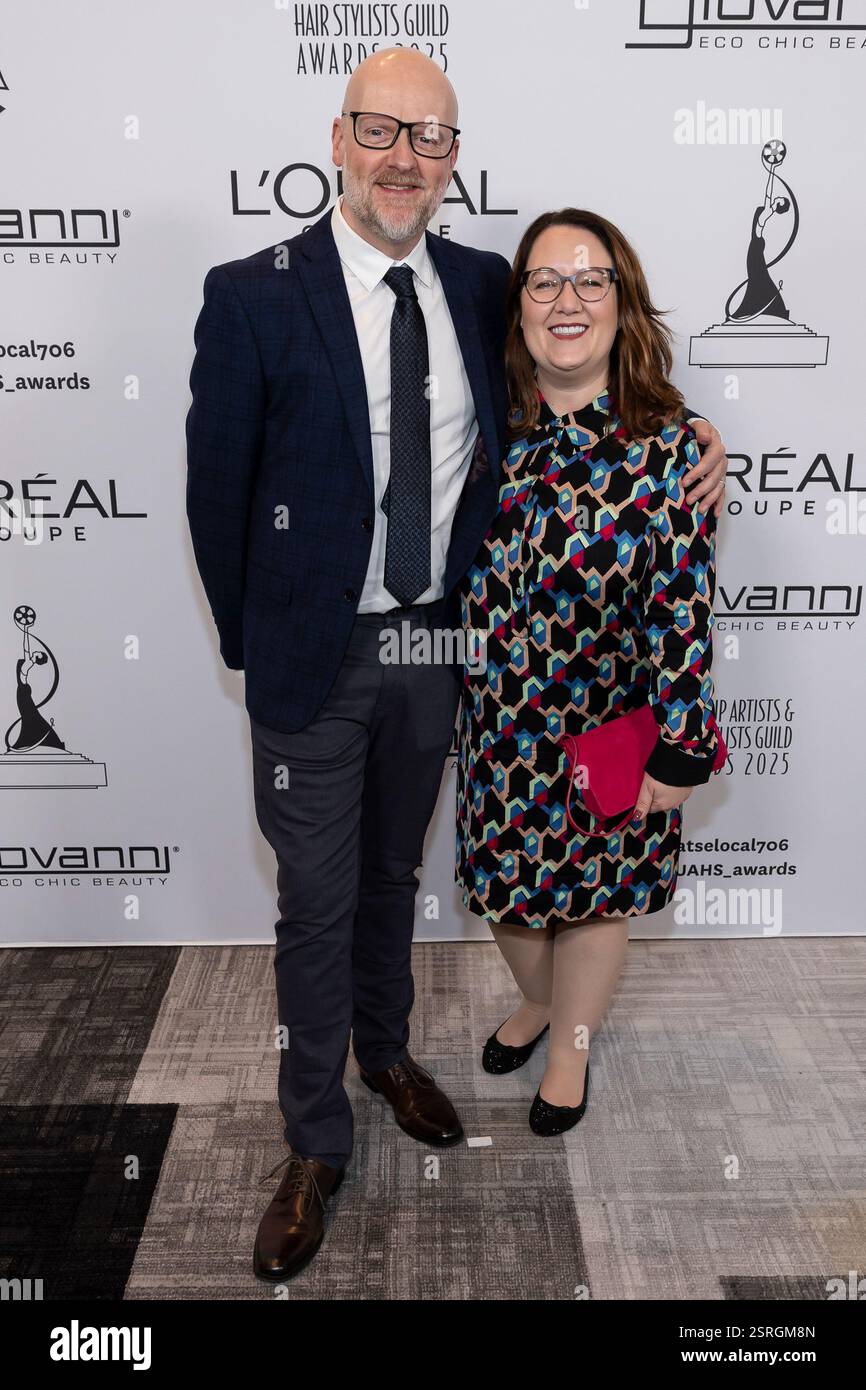 Los Angeles, USA. 15th Feb, 2025. Barrie Gower and Sarah Gower attend ...