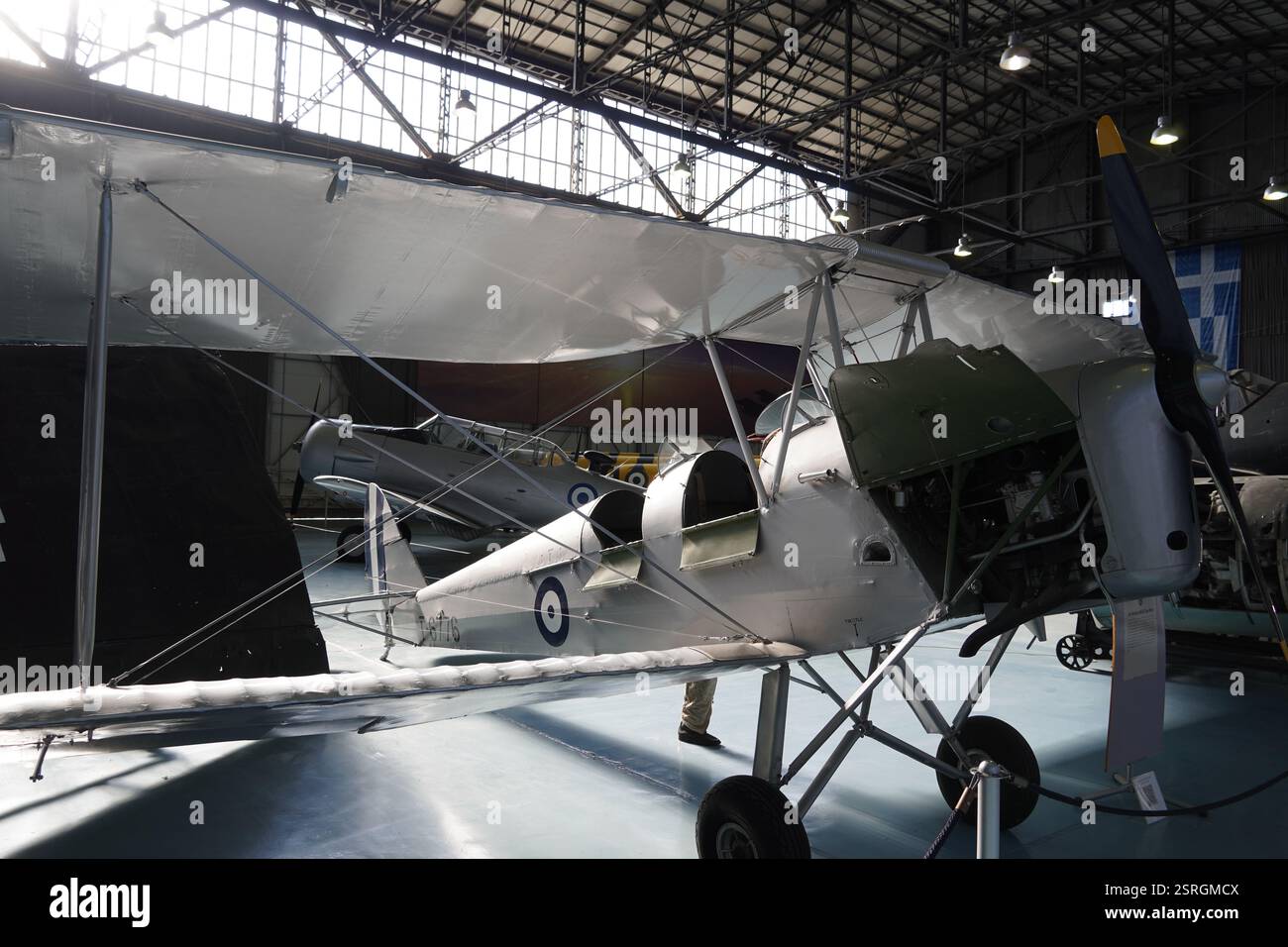 January 25, 2025, Dekelia, Athens, Greece. An old De Havilland DH.82 ...