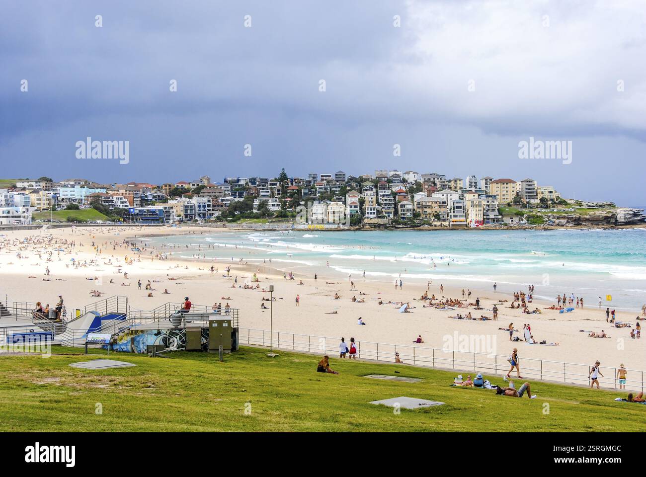 View of Bondi beach which is one of Australia's most iconic beaches ...