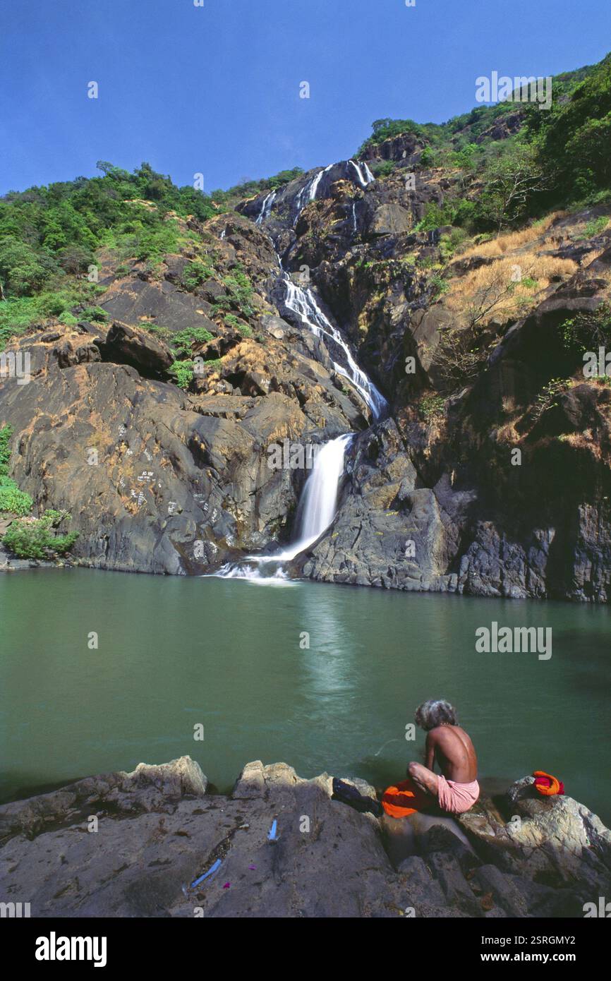 Dudhsagar falls, Goa, India, Asia Stock Photo - Alamy
