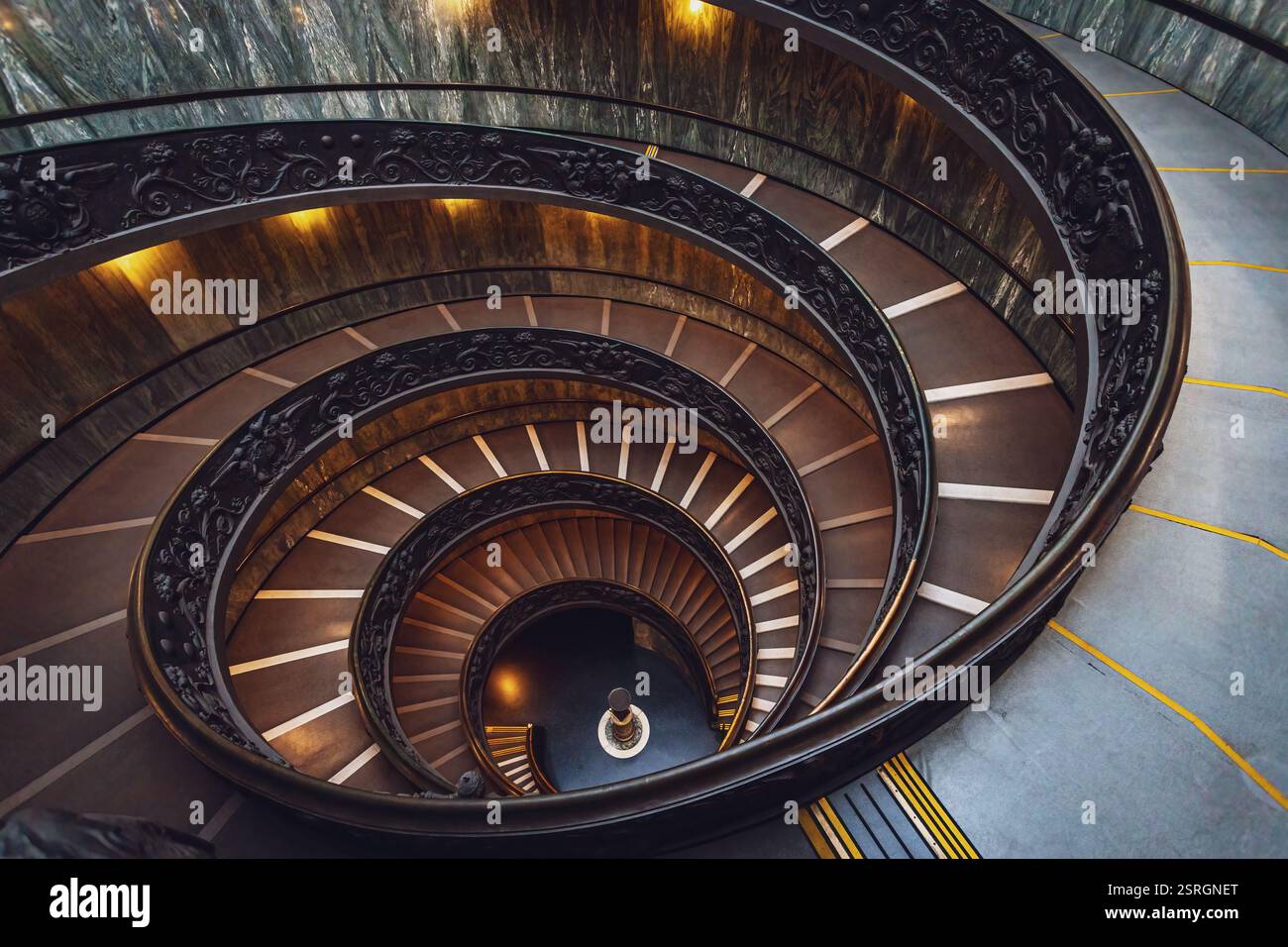 The modern double helix staircase or the Bramante spiral staircase ...