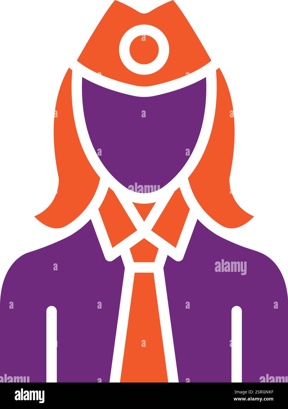 Woman in air hostess Stock Vector Images - Alamy
