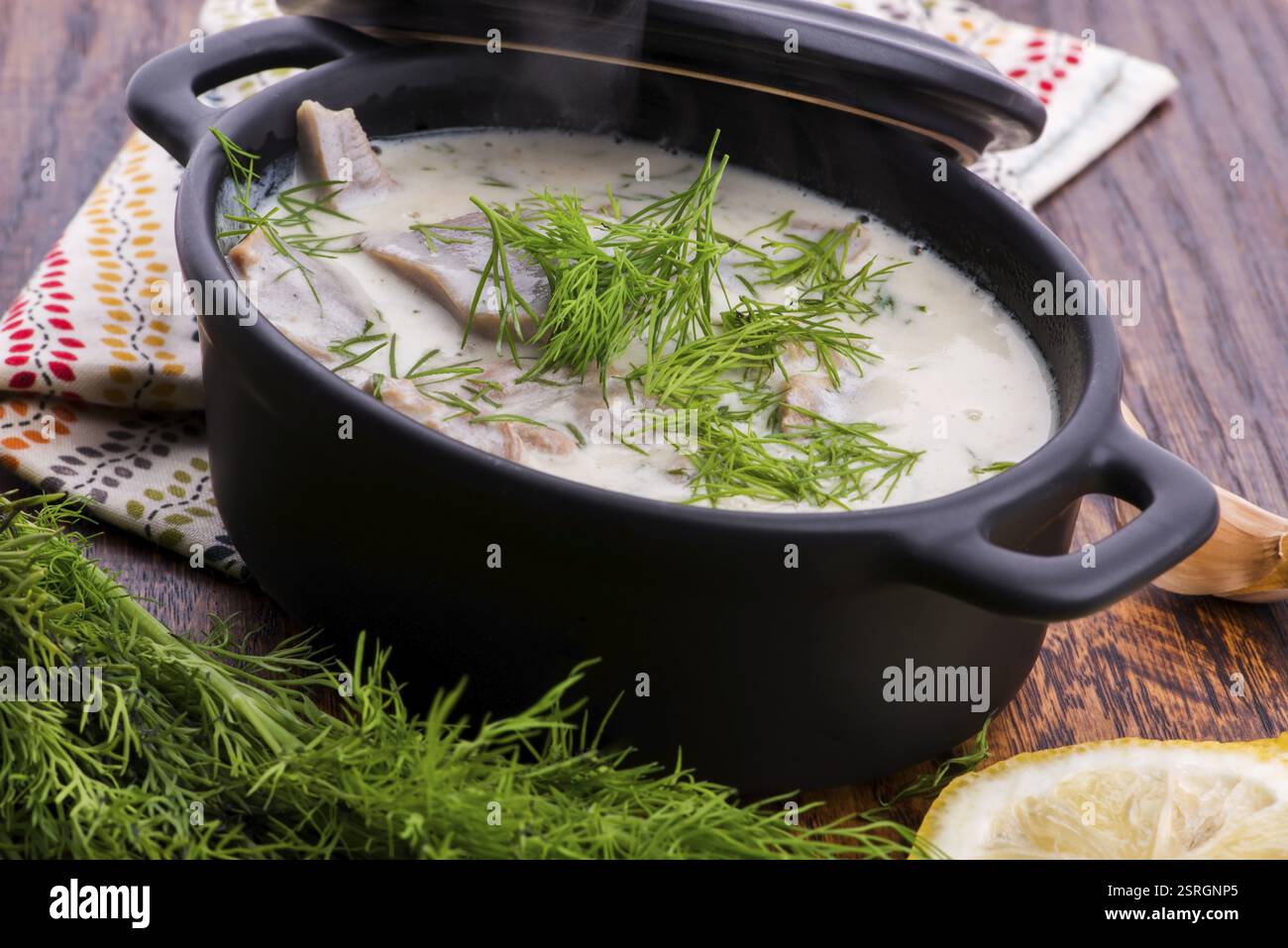 Turkish traditional tripe soup, iskembe corbasi and offal soup Stock ...
