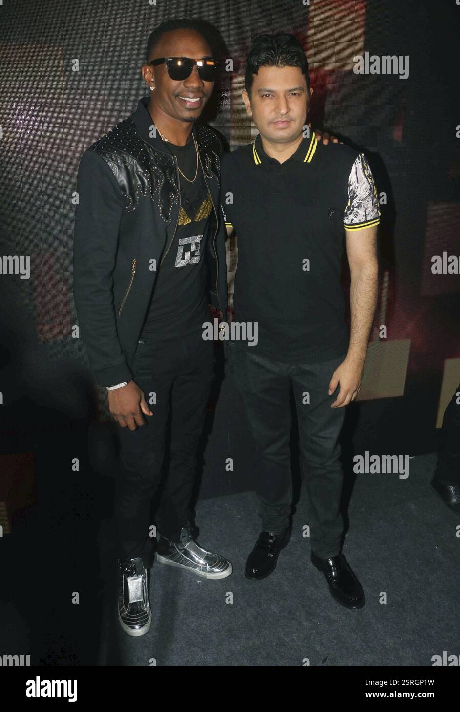 West Indies cricketer singer Dwayne Bravo Bollywood filmmaker Bhusahn ...