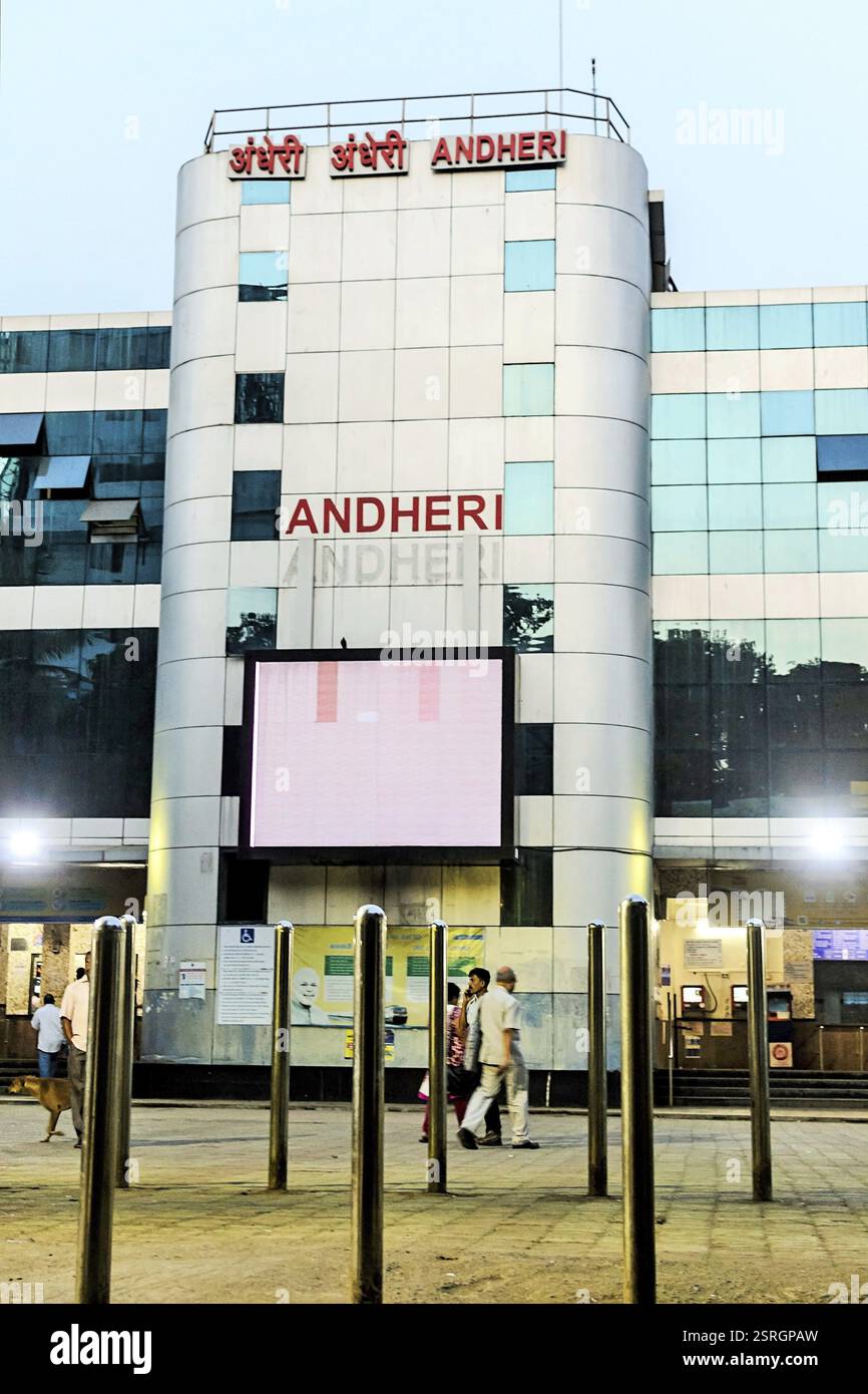 Andheri Railway Station building, Mumbai, Maharashtra, India, Asia ...