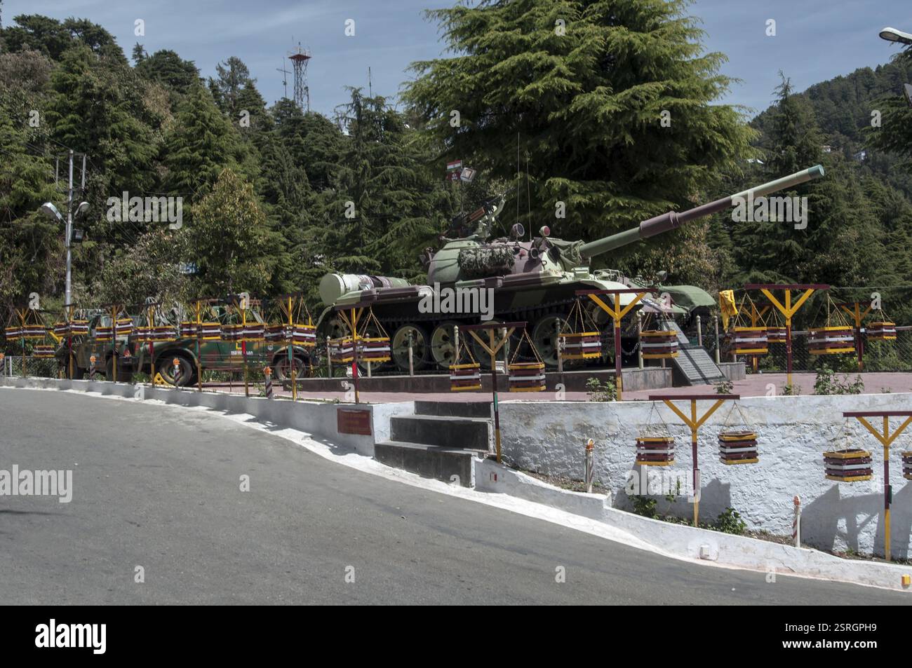 Army tank display, Singing Hills, Dalhousie, Himachal Pradesh, India ...