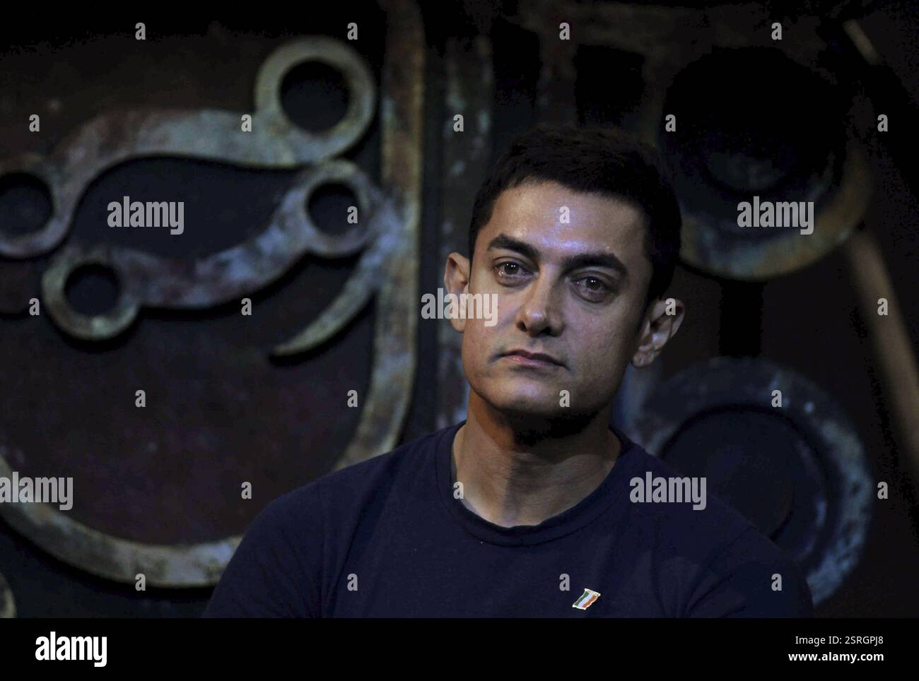 Bollywood actor Aamir Khan during the launch of the Dhoom 3 title song ...