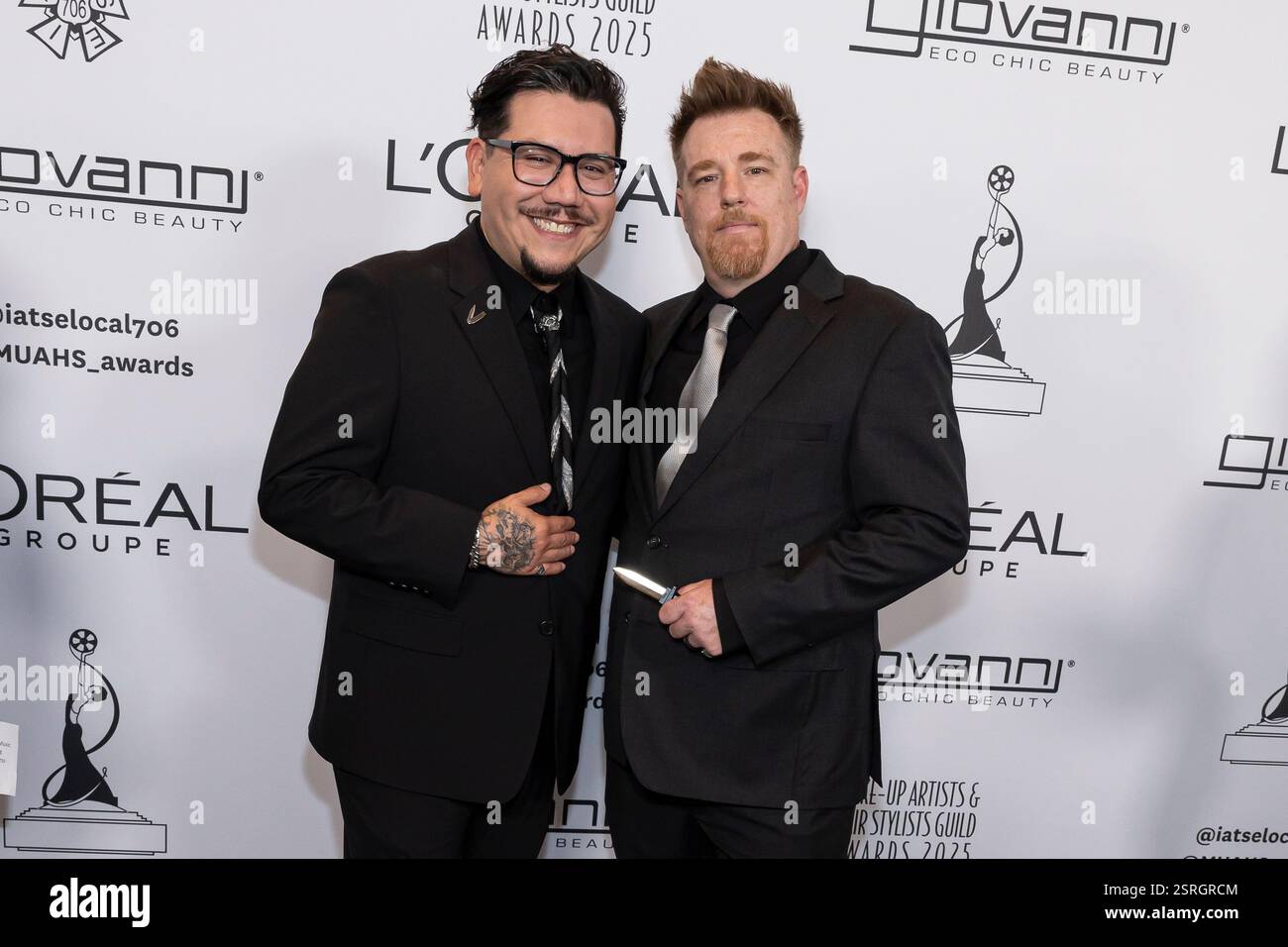 Los Angeles, USA. 15th Feb, 2025. Lawrence Mercado and Josh Foster ...
