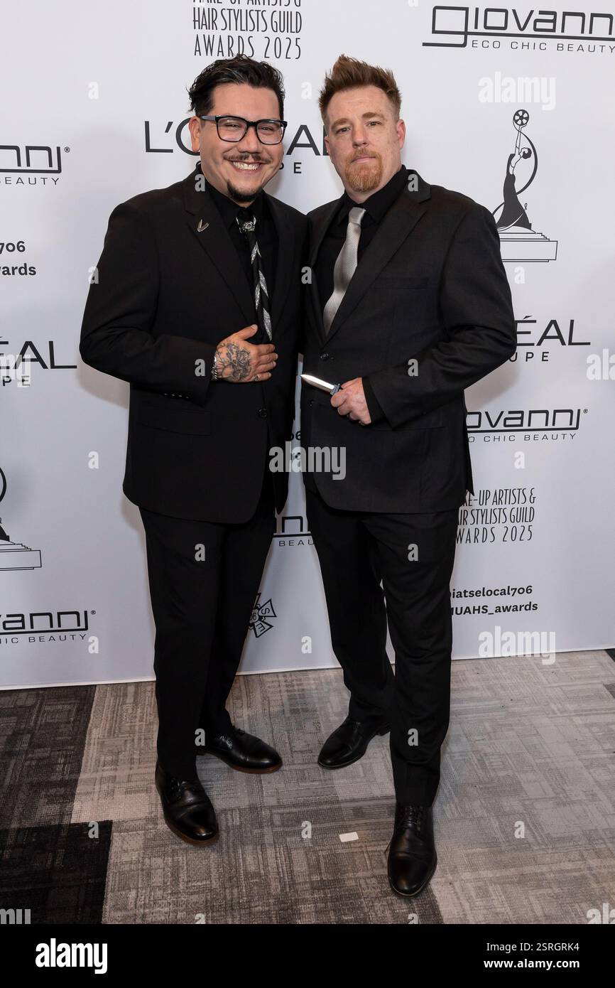 Los Angeles, USA. 15th Feb, 2025. Lawrence Mercado and Josh Foster ...