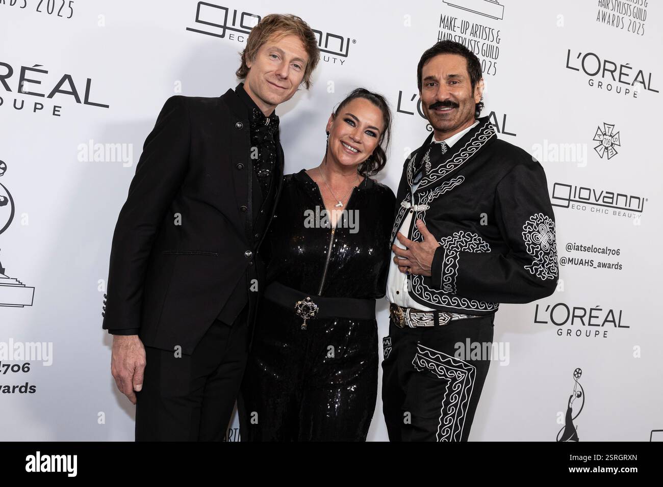Los Angeles, USA. 15th Feb, 2025. Tyson Fountaine, Tonia Green and Jude ...