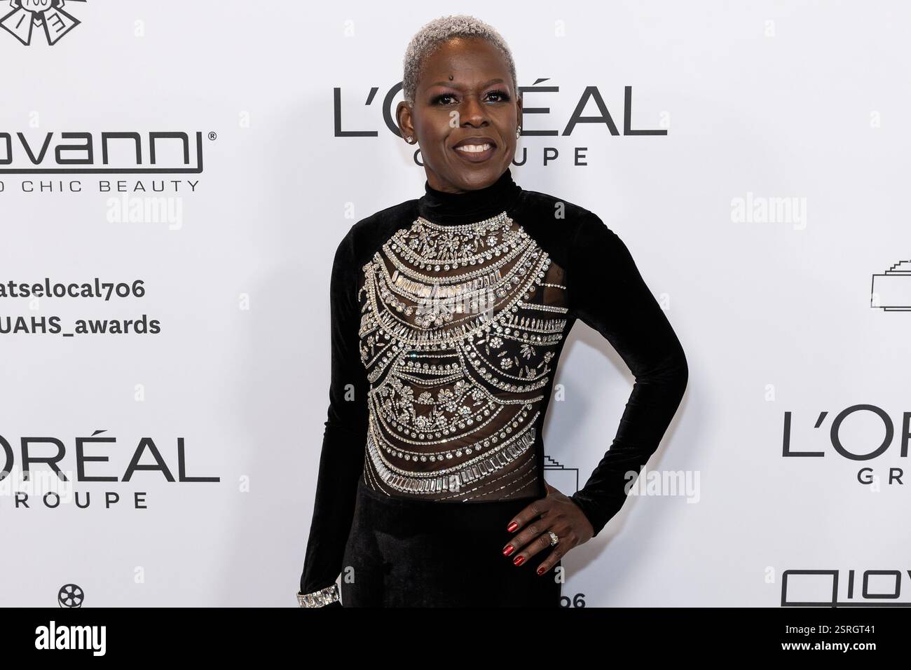 Los Angeles, USA. 15th Feb, 2025. Angie Wells attends the arrivals of ...