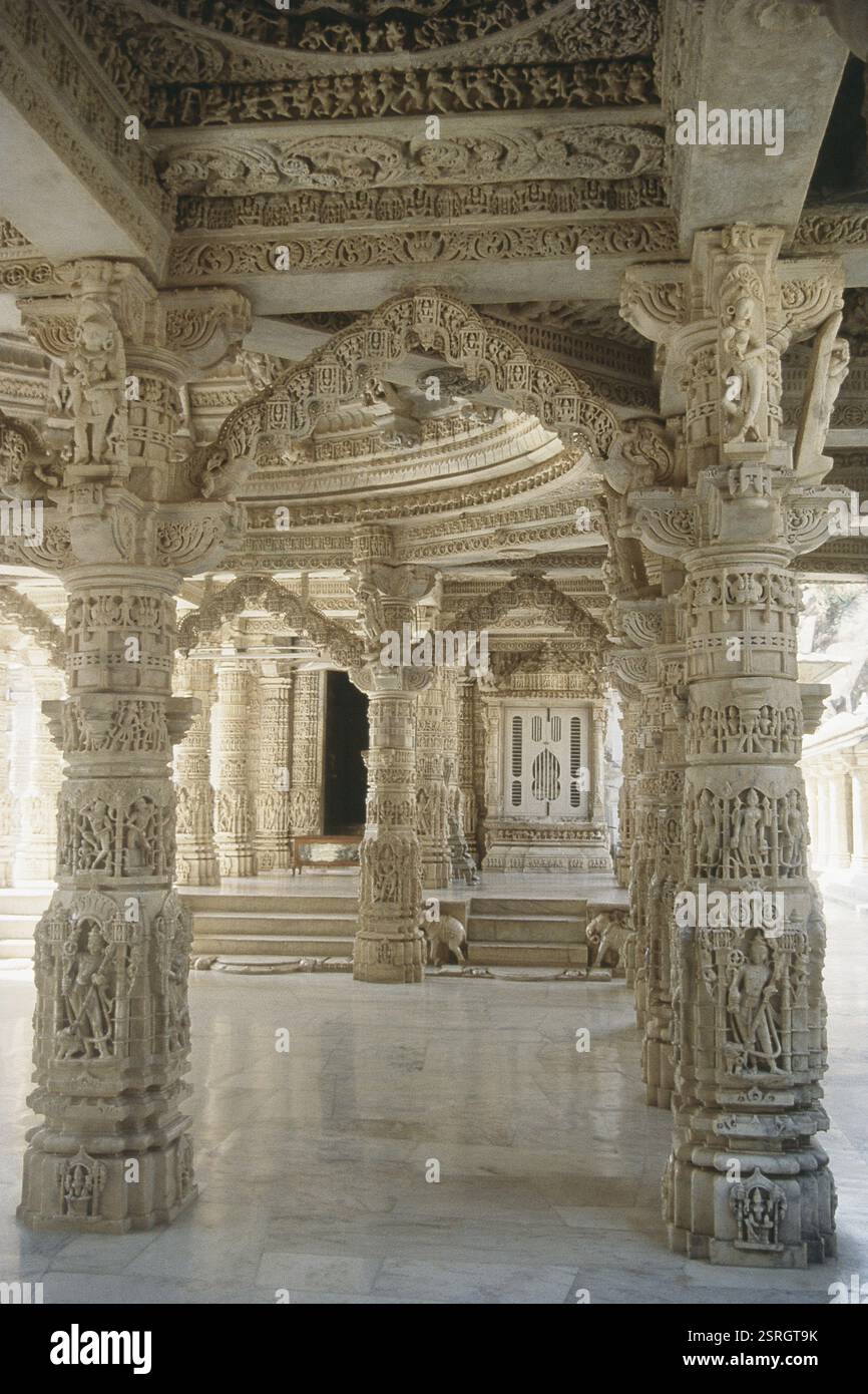 Interior of Dilwara Temple, Mount Abu, India, Asia Stock Photo - Alamy