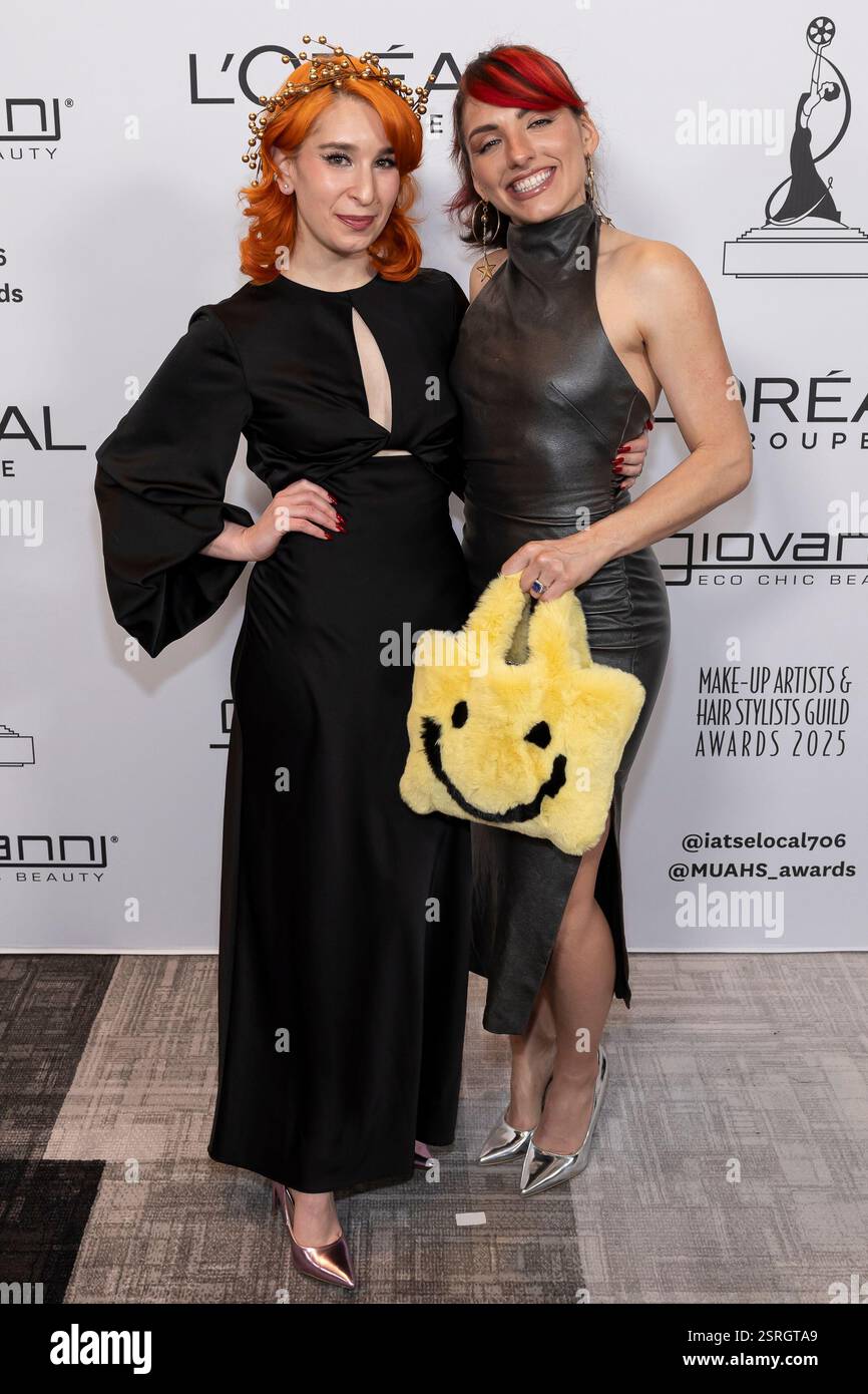 Los Angeles, USA. 15th Feb, 2025. Sasha Grossman and Valerie Carney ...