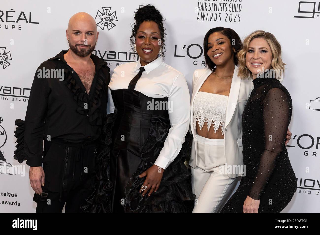 Los Angeles, USA. 15th Feb, 2025. Joe Matke, Florence Witherspoon ...