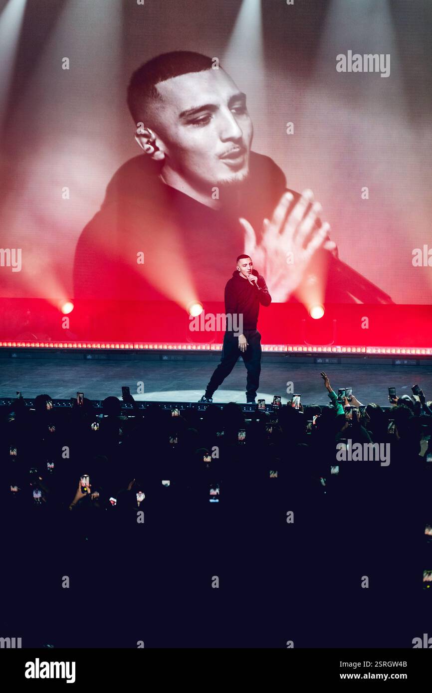 Copenhagen, Denmark. 15th Feb, 2025. The Spanish rapper and singer ...