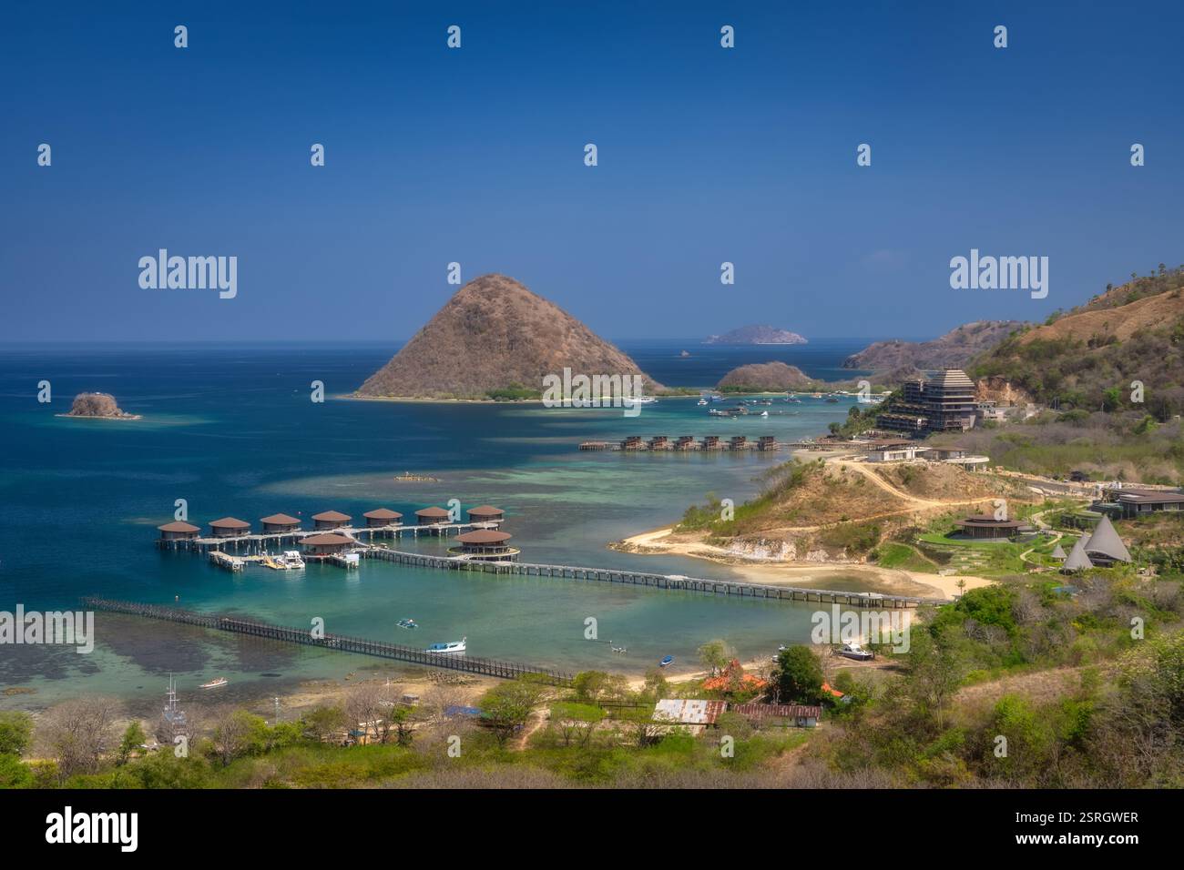 The breathtaking coastal landscape showcases stunning turquoise waters ...
