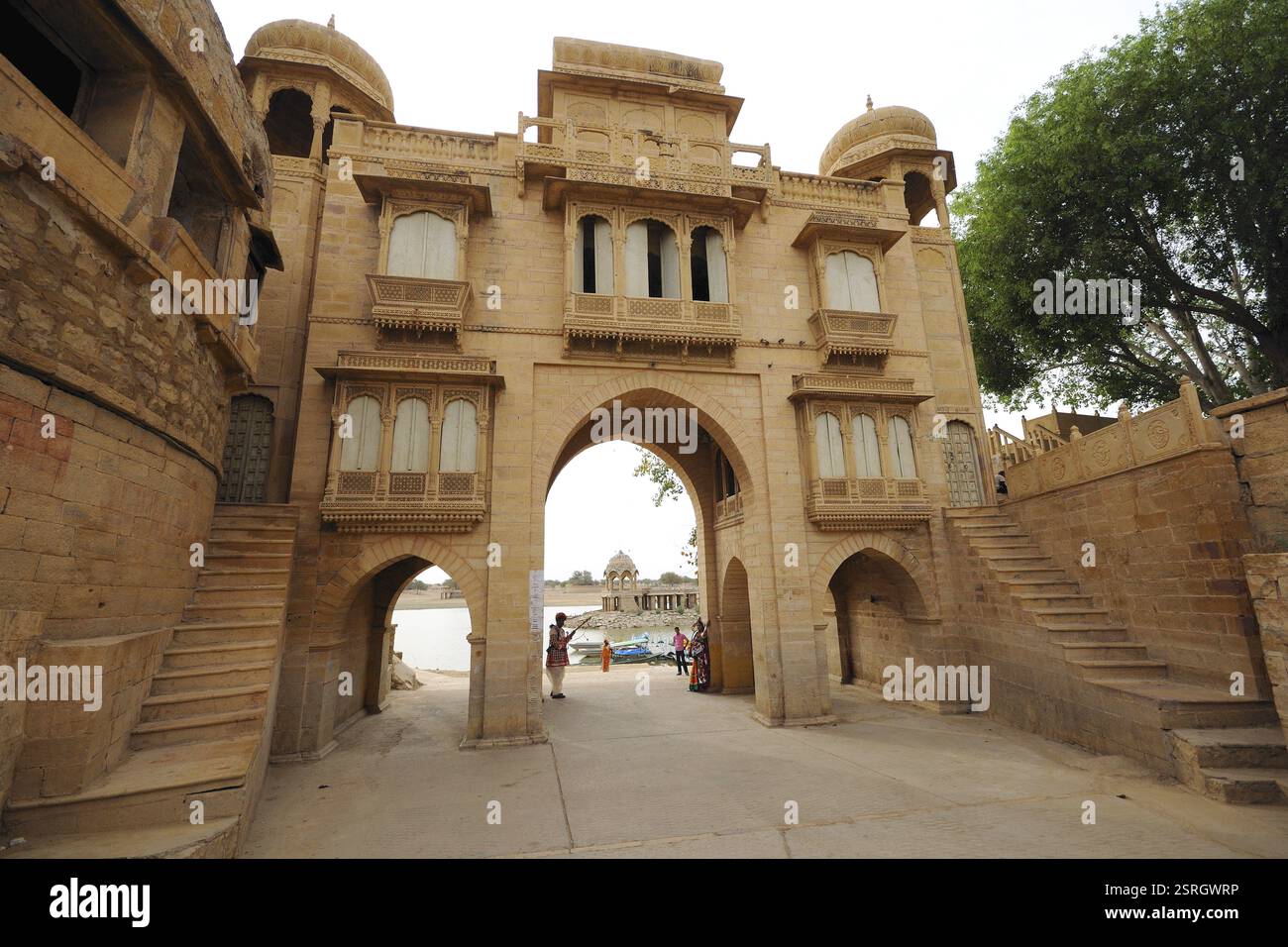 Main entrance gate of Gadsisar Gadisar lake, Jaisalmer, Rajasthan ...