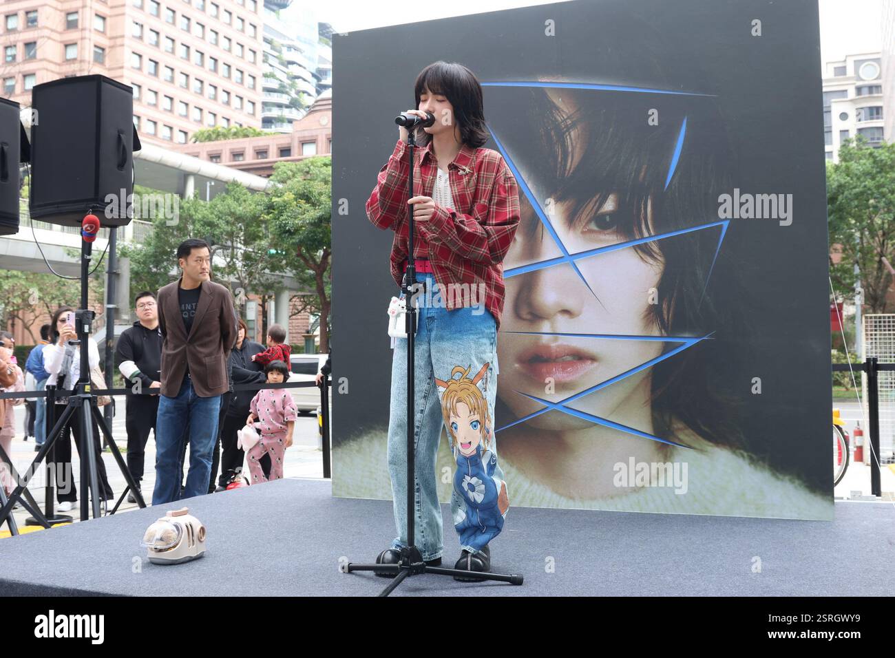 TAIPEI, CHINA - FEBRUARY 16, 2025 - Taiwanese singer Chih Siou attends ...