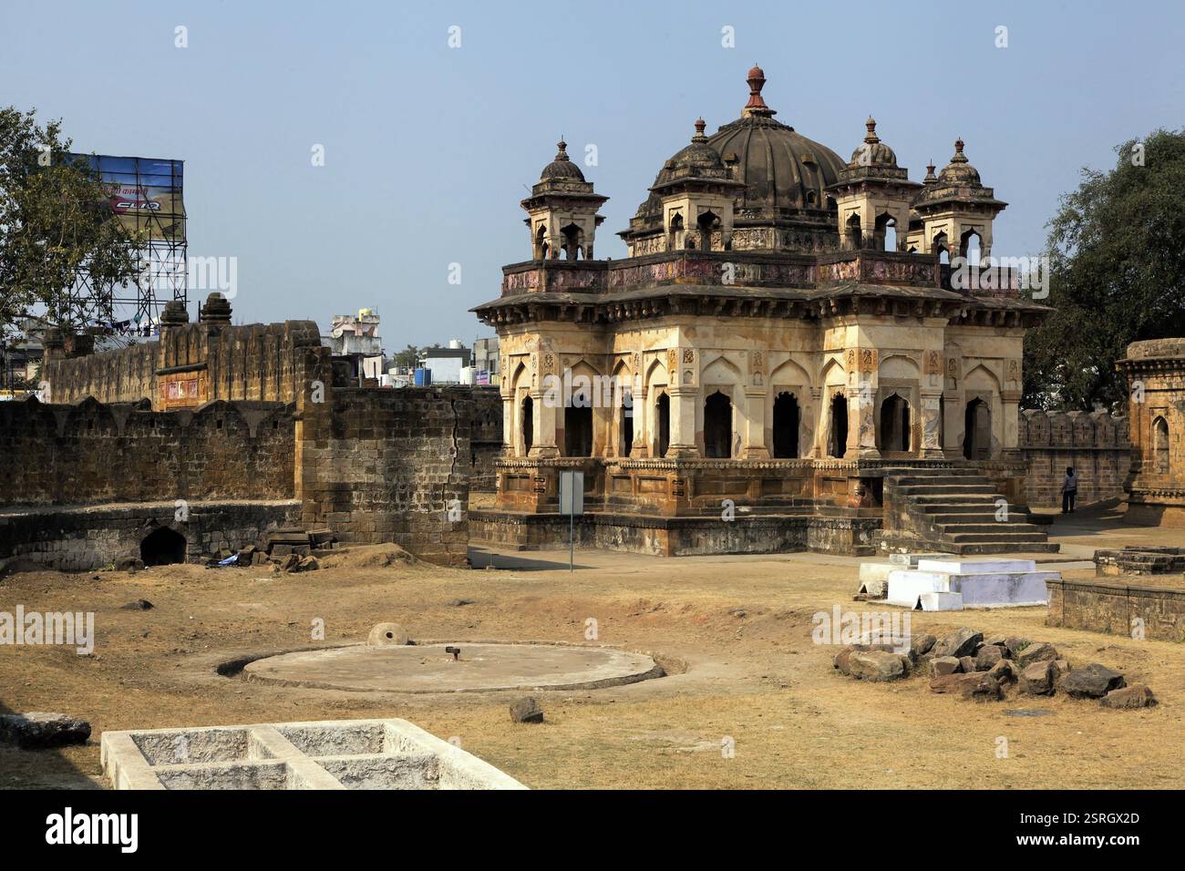 Anchaleshwar Temple complex, Chandrapur, Maharashtra, India, Asia Stock ...